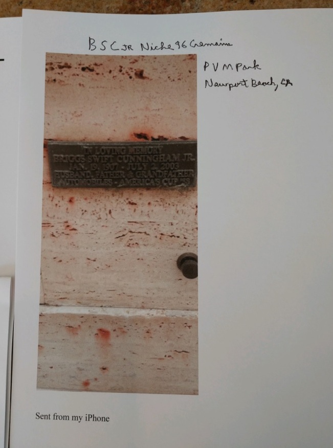 Cemeteries - Briggs Cunningham